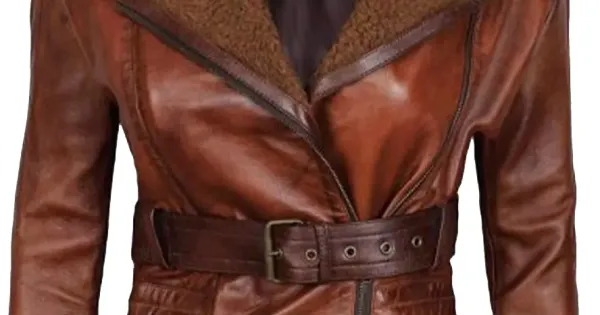 Cassandra Shearling Leather Brown Jacket Cassandra Shearling Leather Brown Jacket