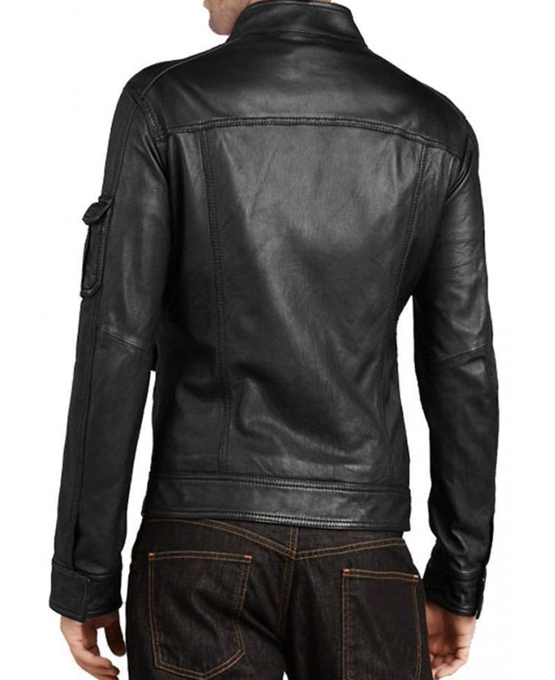 Mens Black Slim Fit New Style Jacket Films Jackets