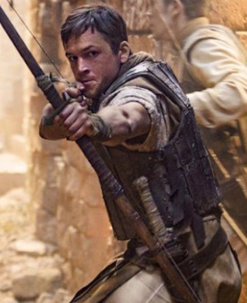 Taron Egerton Robin Hood Vest Films Jackets